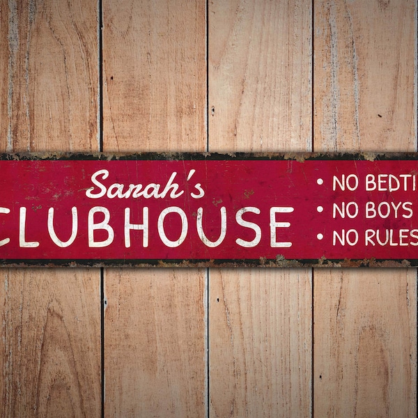 Metal Kids Clubhouse Sign - Etsy