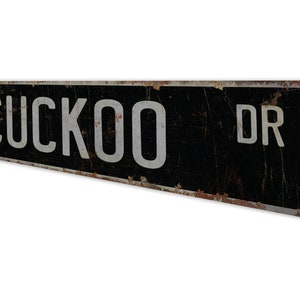 Cuckoo Cuckoo Sign Cuckoo Decor Vintage Style Sign Custom Street Sign ...