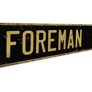 Foreman - Foreman Sign - Foreman Decor - Vintage Style Sign - Custom ...