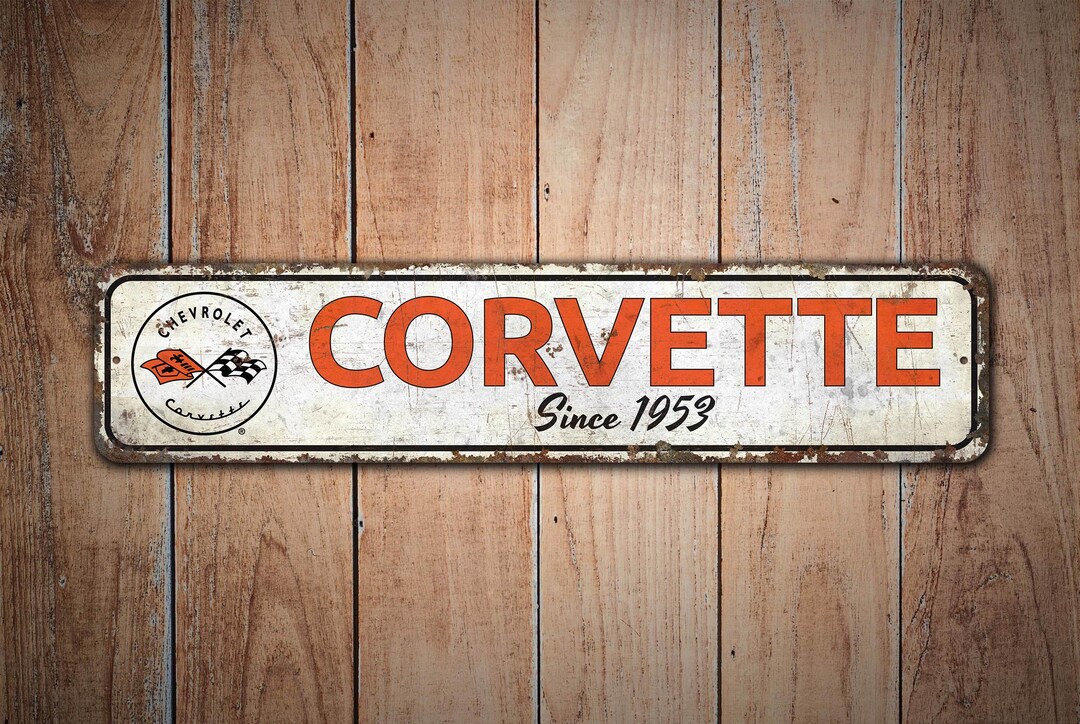 Corvette Sign - Corvette Garage - Corvette Garage Decor - Corvette ...