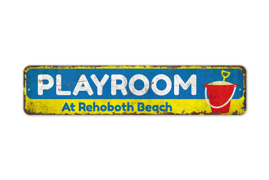 Playroom Sign - Kids Room Sign - Kids Room Decor - Vintage Style Sign ...