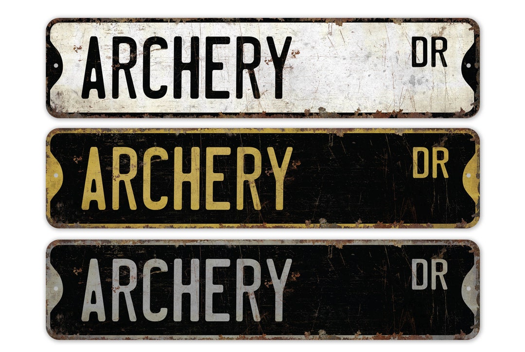 Archery - Archery Sign - Archery Game Sign - Archery Decor - Custom ...