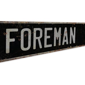 Foreman - Foreman Sign - Foreman Decor - Vintage Style Sign - Custom ...