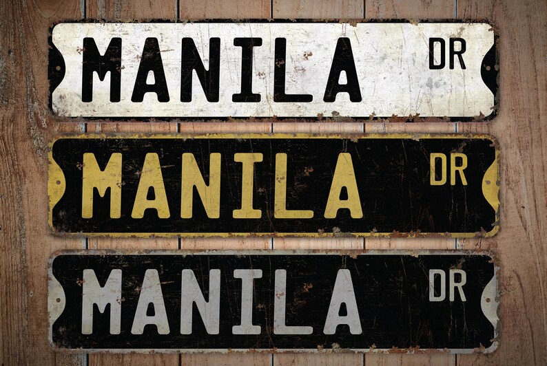 Manila - Manila Sign - Manila Gift - Philippines City - Manila Visitor ...