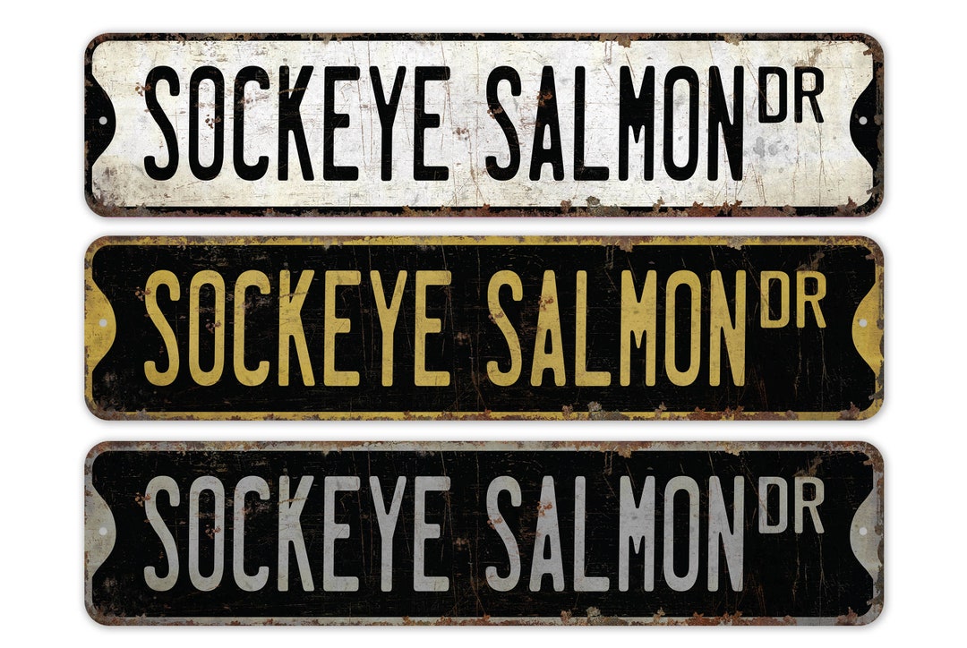 Sockeye Salmon - Sockeye Salmon Sign - Sockeye Salmon Decor - Sockeye ...