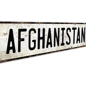 Afghanistan - Afghanistan Sign - Afghanistan Decor - Vintage Style Sign ...