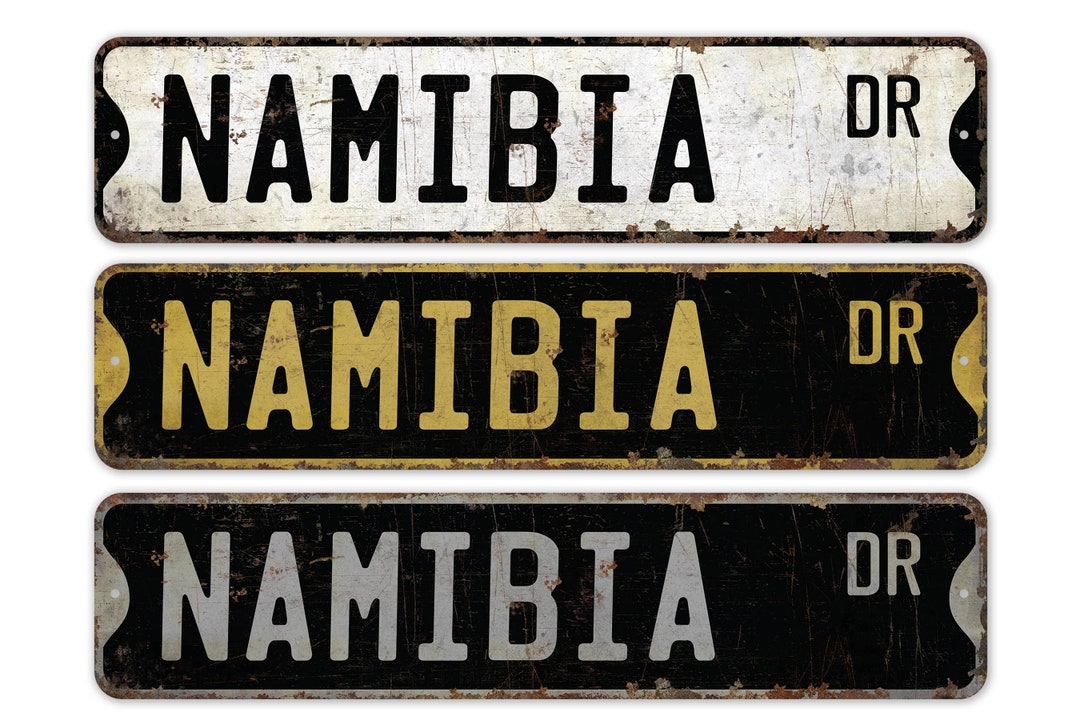 Namibia - Namibia Sign - Namibia Decor - Vintage Style Sign - Custom ...
