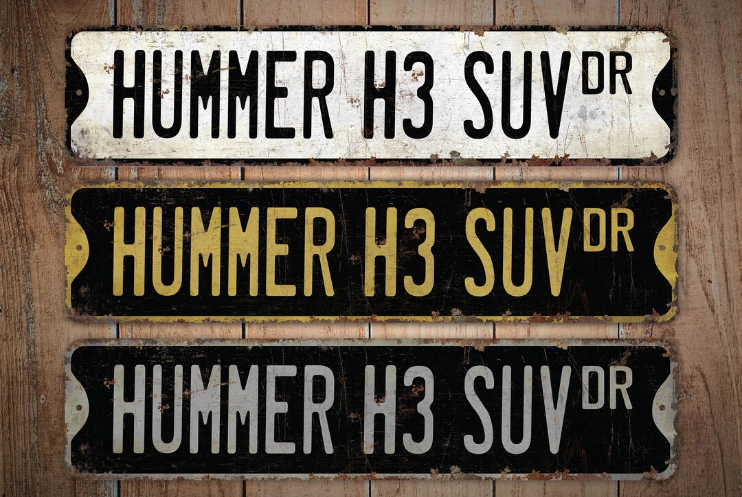 Hummer H3 SUV - Hummer H3 SUV Decor - Hummer H3 SUV Sign - Vintage Car ...