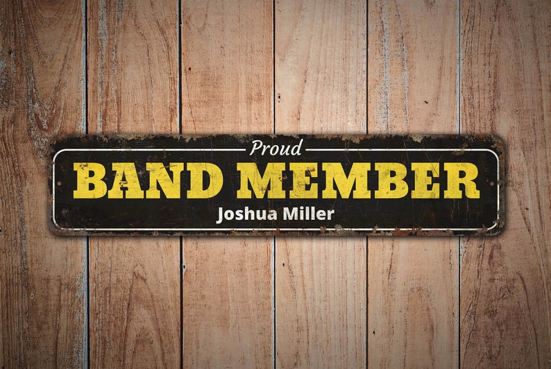 Proud Band Member - Band Member Sign - Band Member Decor - Profession ...