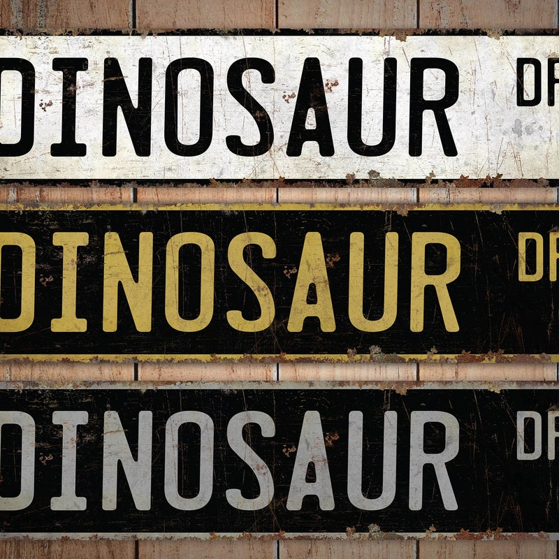 Dinosaur Sign - Etsy