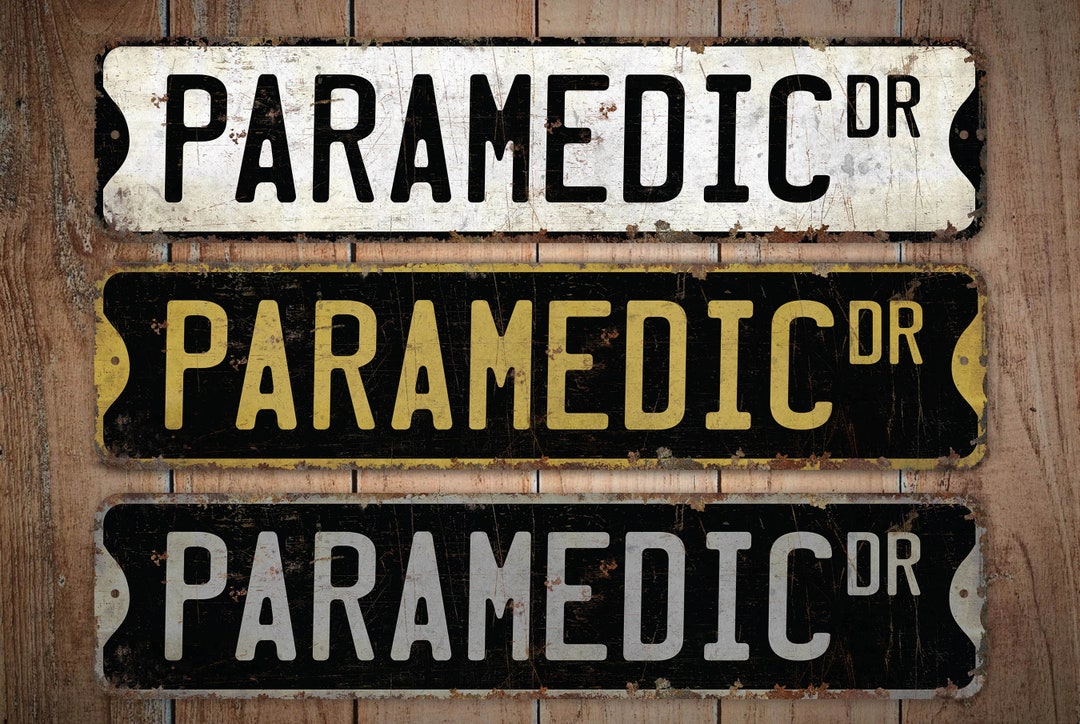 Paramedic - Paramedic Sign - Paramedic Decor - Vintage Style Sign ...