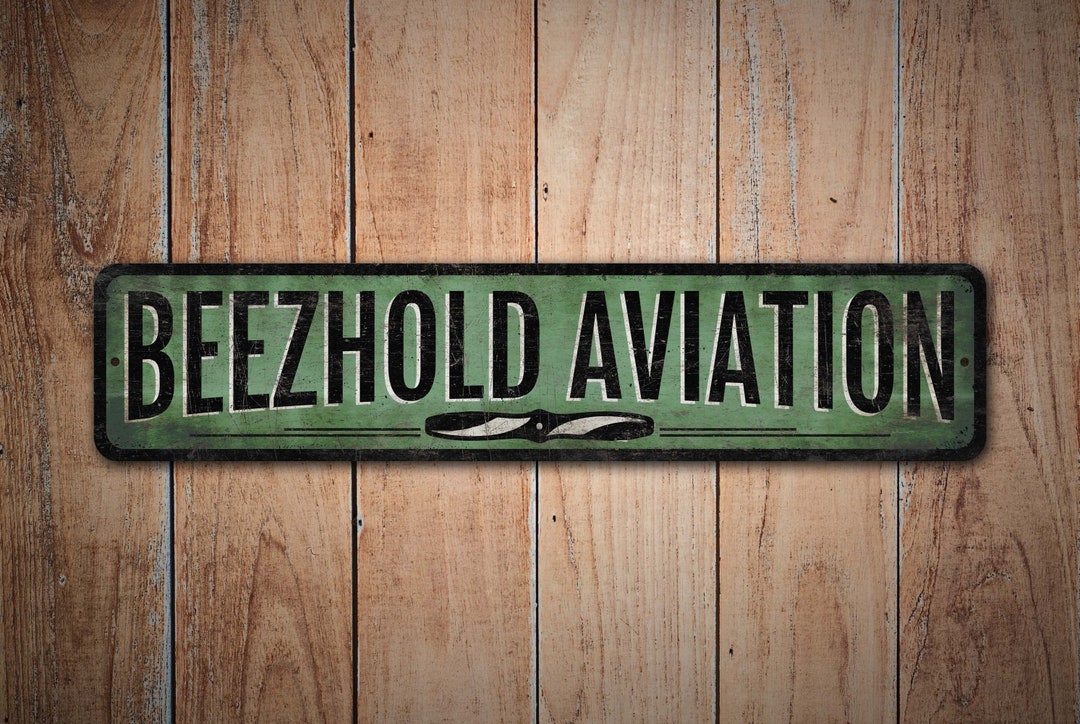 Custom Aviation Sign - Custom Aviation Decor - Vintage Style Sign ...