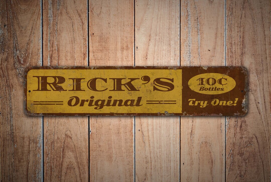 10 Cent Bottle Sign - 10 Cent Bottle Decor - 10 Cent Bottle - Vintage ...