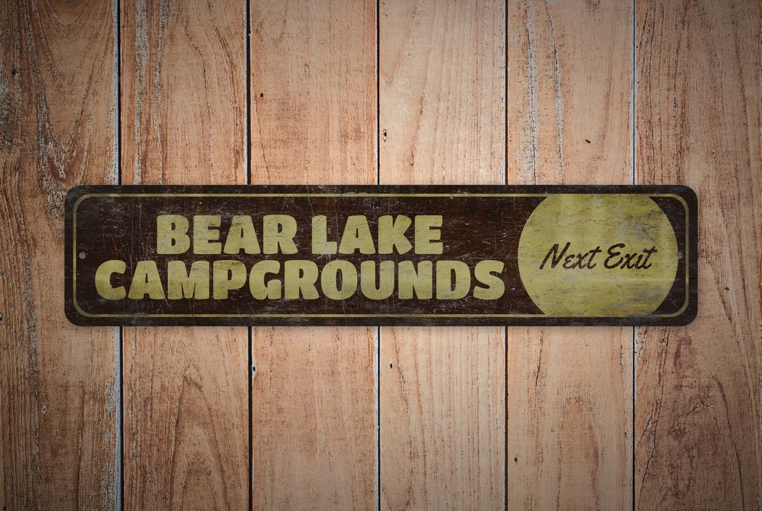 Lake Campground Sign - Custom Campground Sign - Campground Next Exit ...