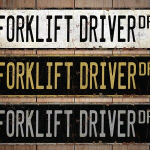 Forklift Driver - Forklift Driver Sign - Forklift Driver Decor ...