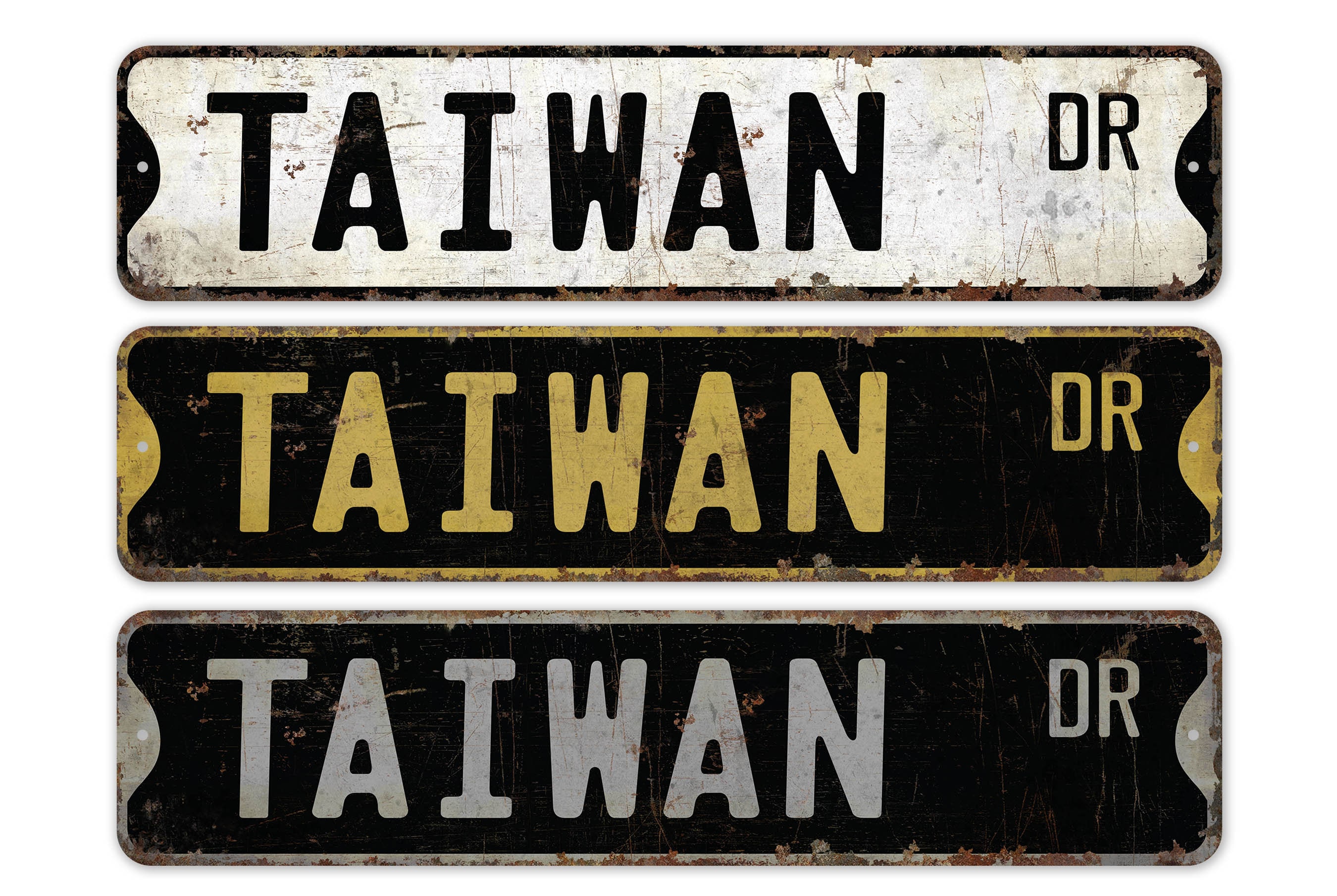 Taiwan - Taiwan Sign - Taiwan Decor - Vintage Style Sign - Custom ...