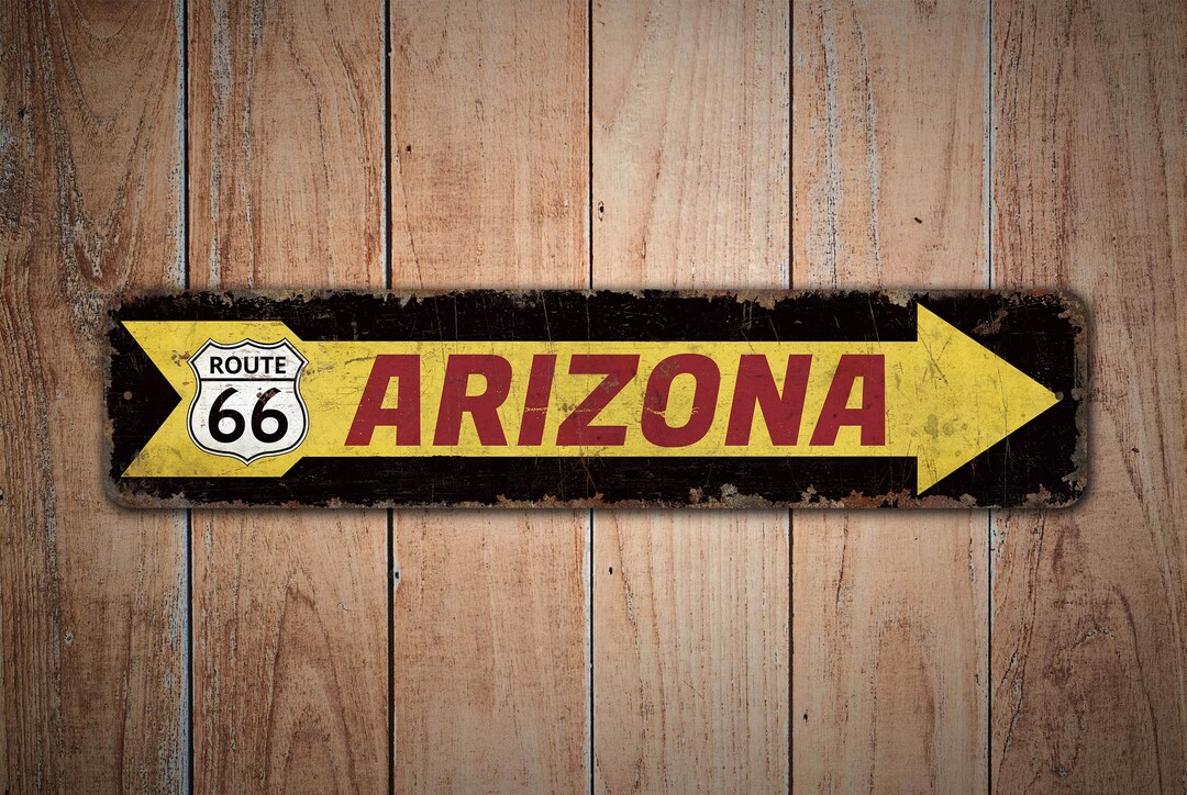 Arizona Route 66 - Route 66 Sign - Arizona Route 66 Decor - Route 66 ...