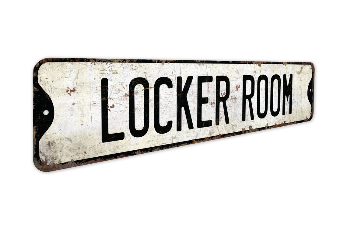 Locker Room Locker Room Sign Locker Room Decor Vintage - Etsy
