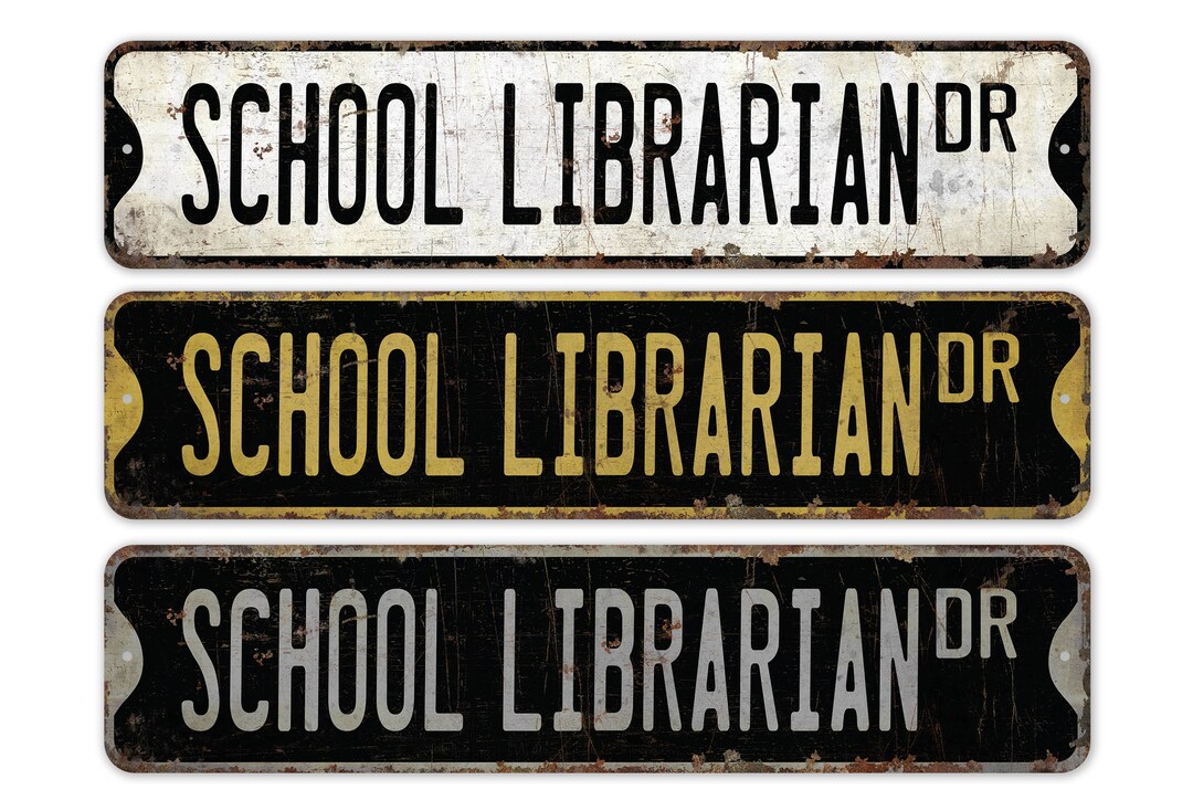 School Librarian - School Librarian Sign - School Librarian Decor ...