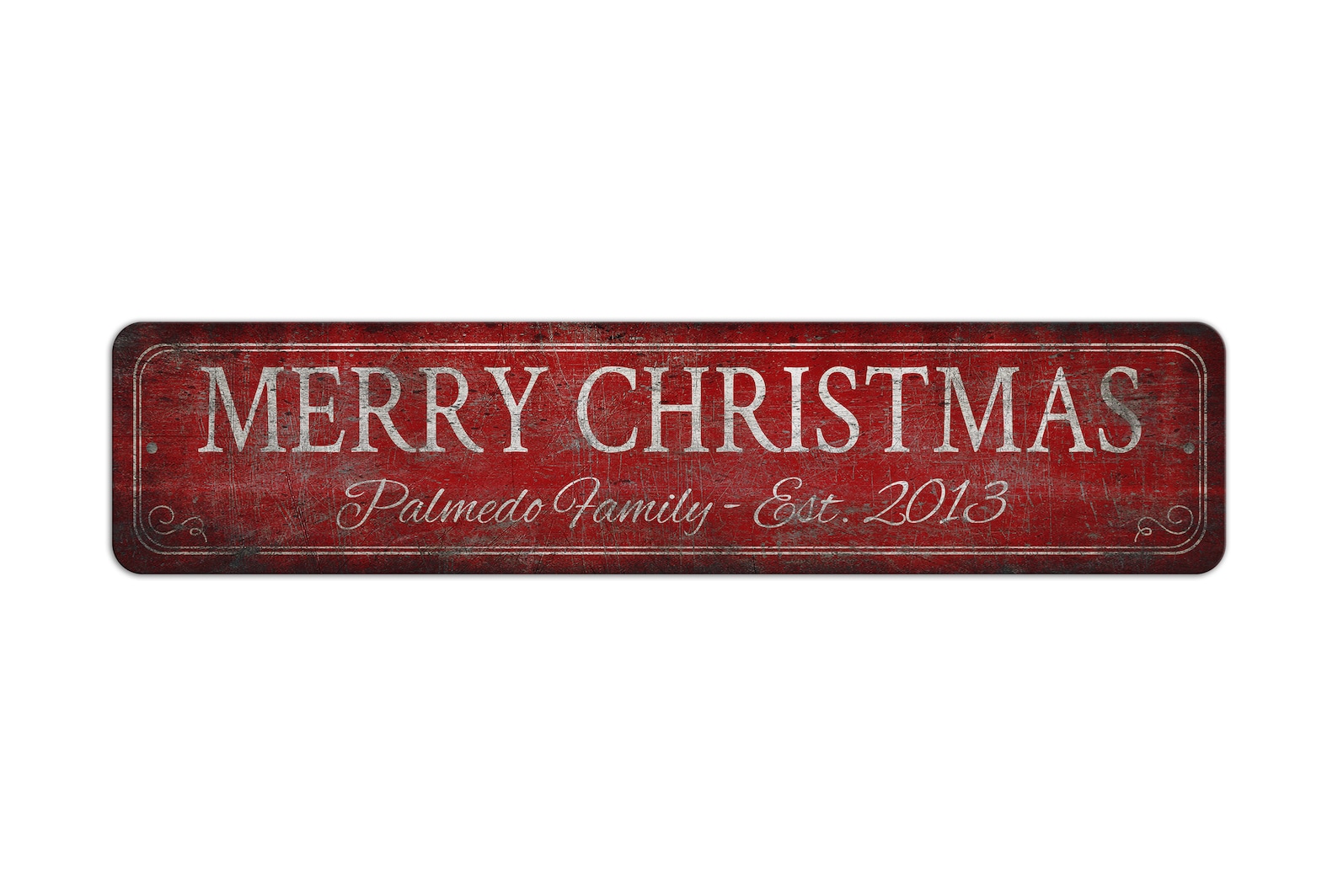 Merry Christmas Sign Custom Family Christmas Sign Premium - Etsy