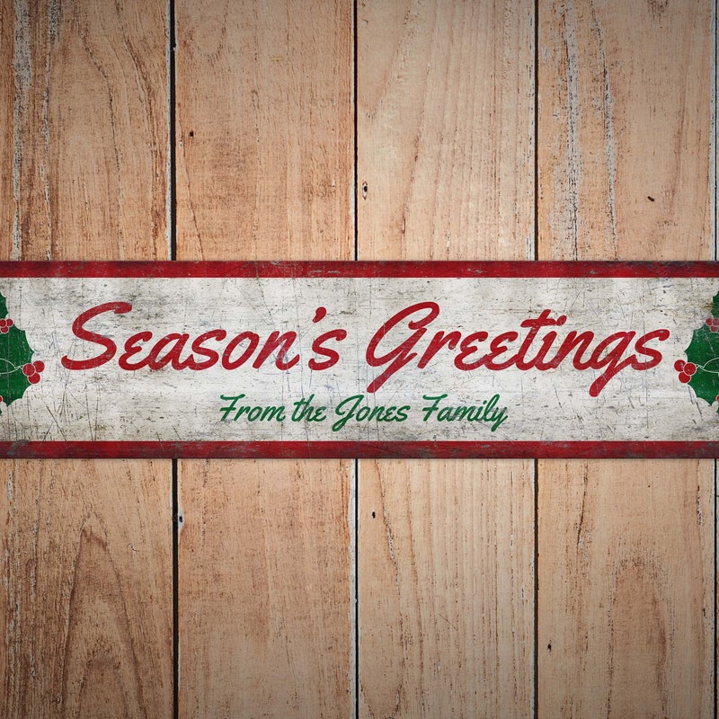 Seasons Greetings Sign - Etsy