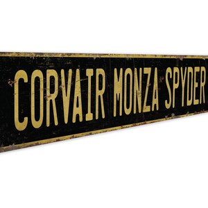 Corvair Monza Spyder - Corvair Monza Sign - Classic Car Sign - Corvair ...