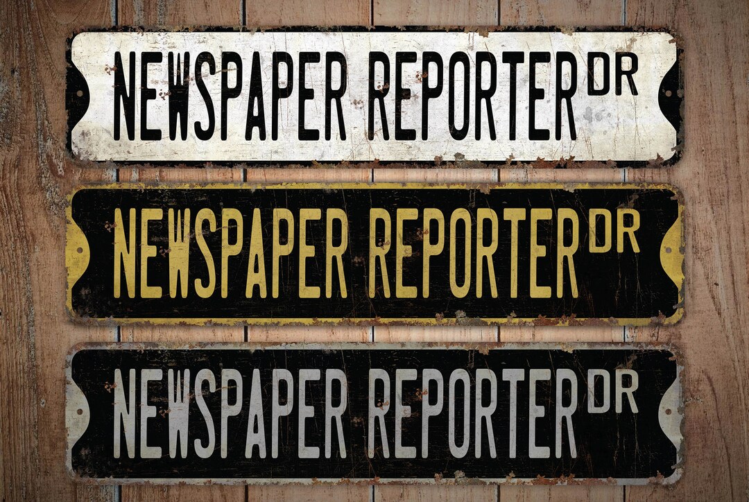 Newspaper Reporter Newspaper Reporter Sign Newspaper Reporter Decor ...