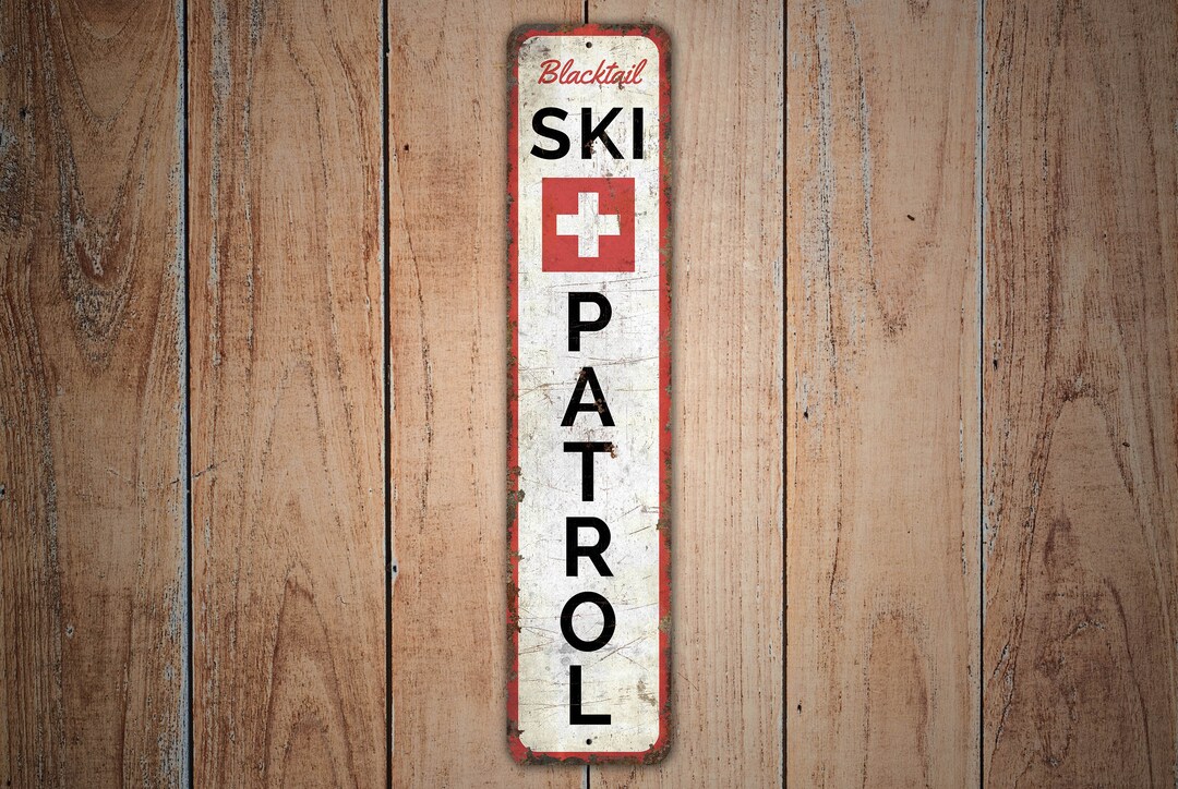Ski Patrol Sign - Custom Ski Patrol Sign - Ski Patrol Decor - Vintage ...