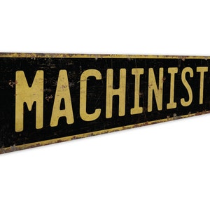 Machinist - Machinist Sign - Machinist Decor - Vintage Style Sign ...