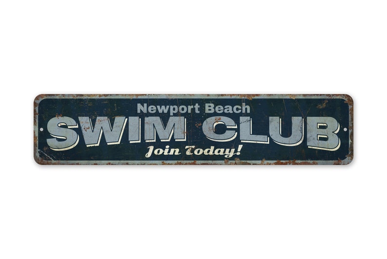Swim Club Sign - Swimming Club Sign - Swim Club Decor - Swimming Club ...