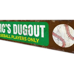 Dugout Sign - Kids Room Sign - Kids Room Decor - Vintage Style Sign ...
