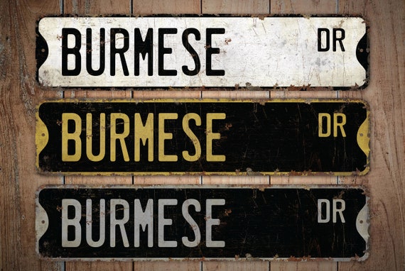 Burmese Burmese Sign Burmese Cat Sign Burmese Cat Cat - Etsy