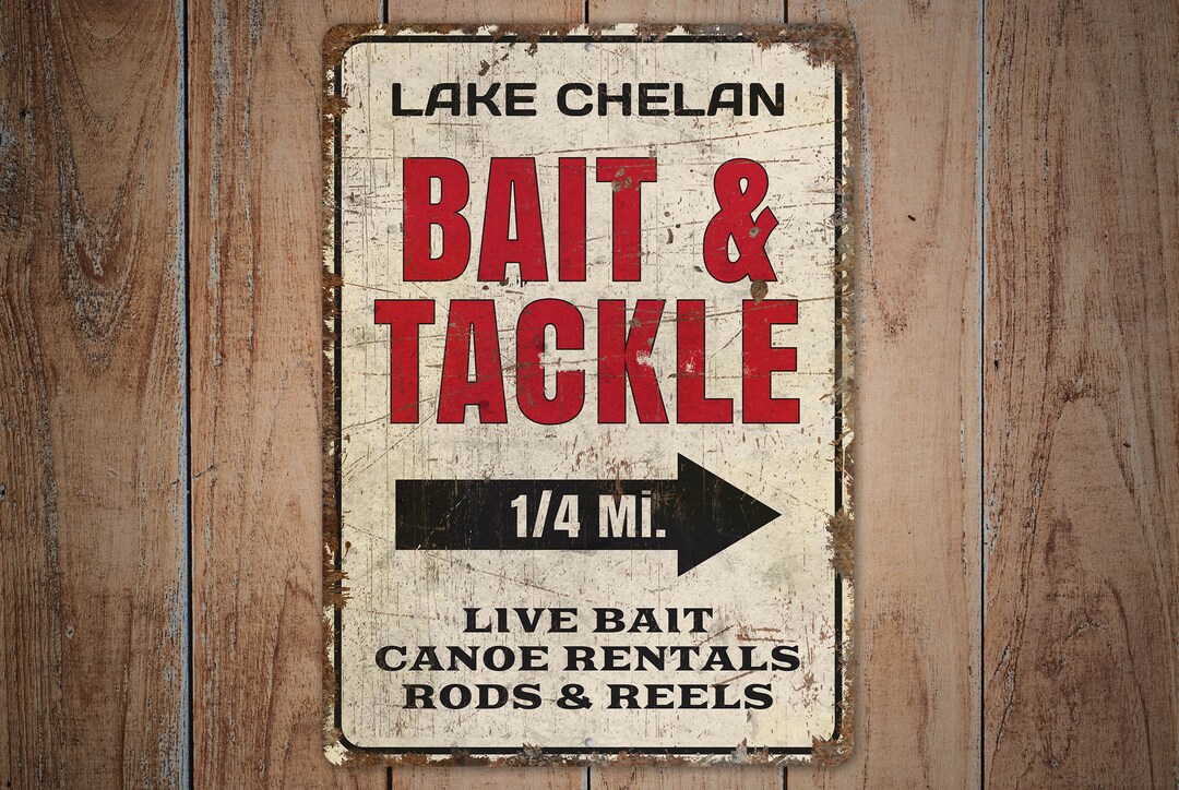 Bait and Tackle - Bait and Tackle Sign - Bait and Tackle Shop - Tackle ...