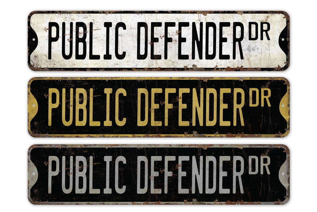 Public Defender - Public Defender Sign - Public Defender Decor ...