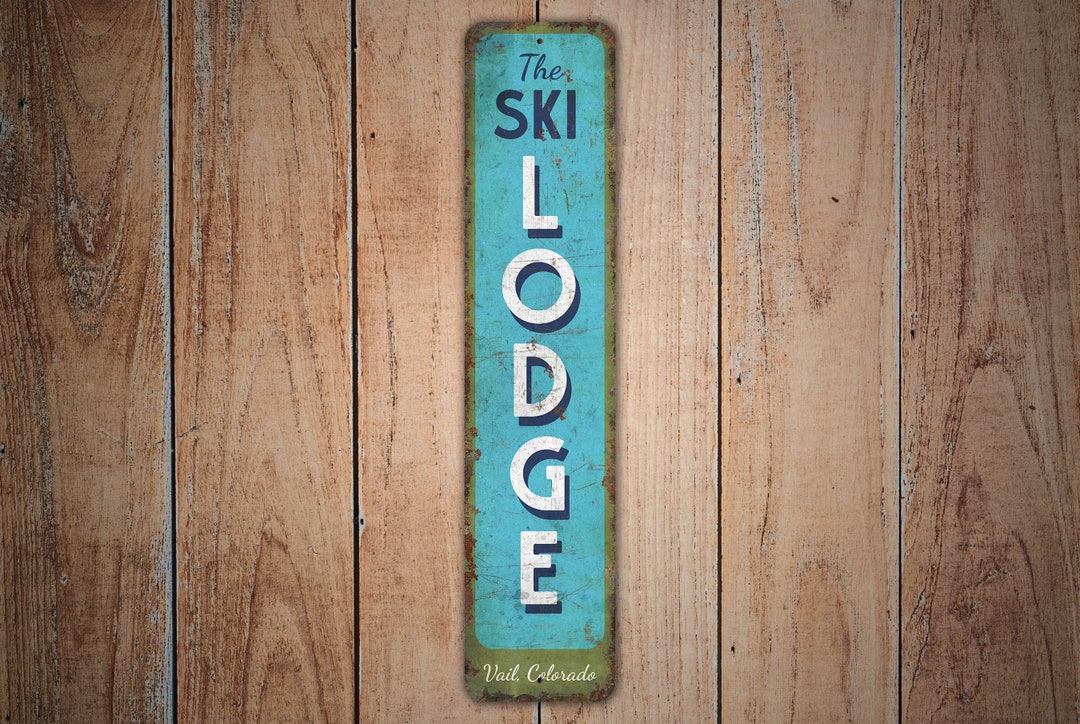 Ski Lodge Sign - Ski Lodge - Ski Lodge Decor - Custom Ski Lodge ...