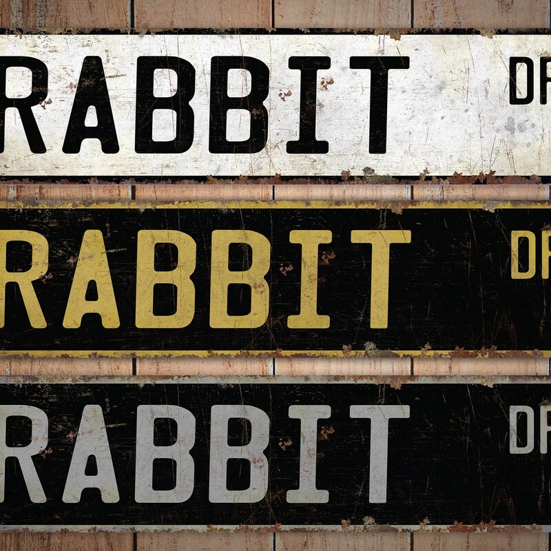 Rabbit Sign - Etsy