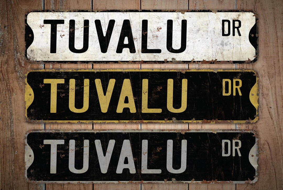 Tuvalu Tuvalu Sign Tuvalu Decor Vintage Style Sign - Etsy