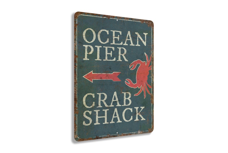 Ocean Pier - Crab Shack - Crab Shack Sign - Crab Shack Decor - Seafood ...