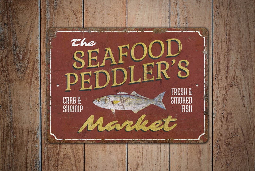 Seafood Market - Fish Market Sign - Seafood Market Decor - Seafood ...