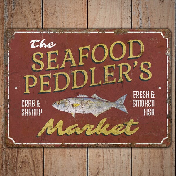 Fish Market Sign - Etsy