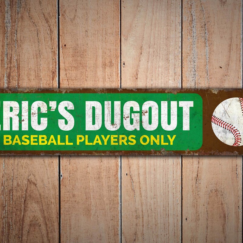 Baseball Dugout Sign - Etsy