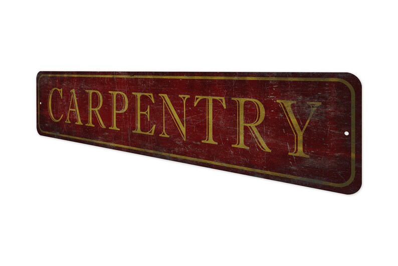 Carpentry Sign - Woodworking Sign - Vintage Style Sign - Woodwork ...