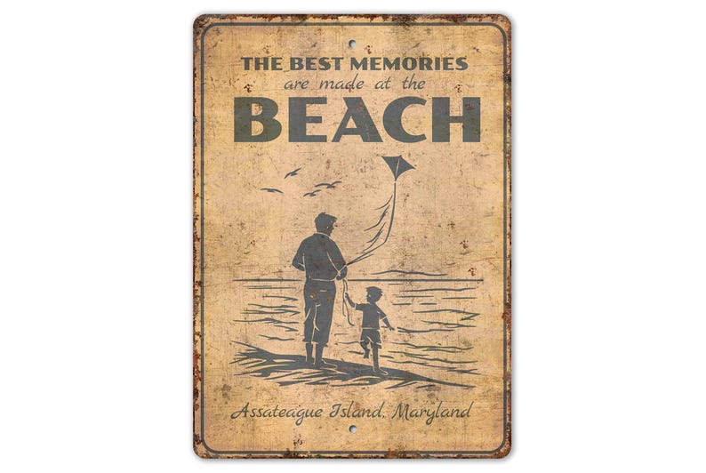 Assateague Island Sign - Beach Sign - Beach House Decor - Beach Lover ...