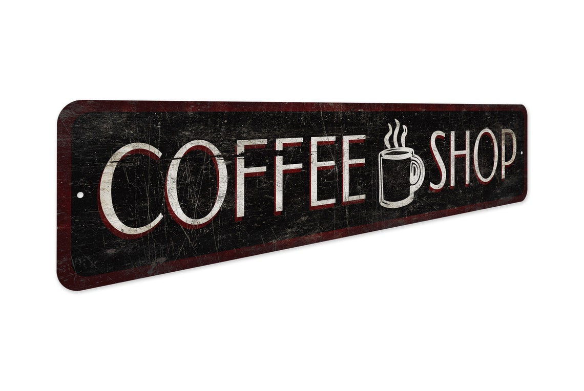 Custom Coffee Shop Coffee Shop Sign Coffee Shop Decor - Etsy
