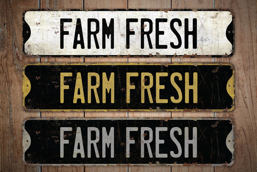 Farms Fresh - Farm Fresh Sign - Vintage Style Sign - Farm Fresh Decor ...