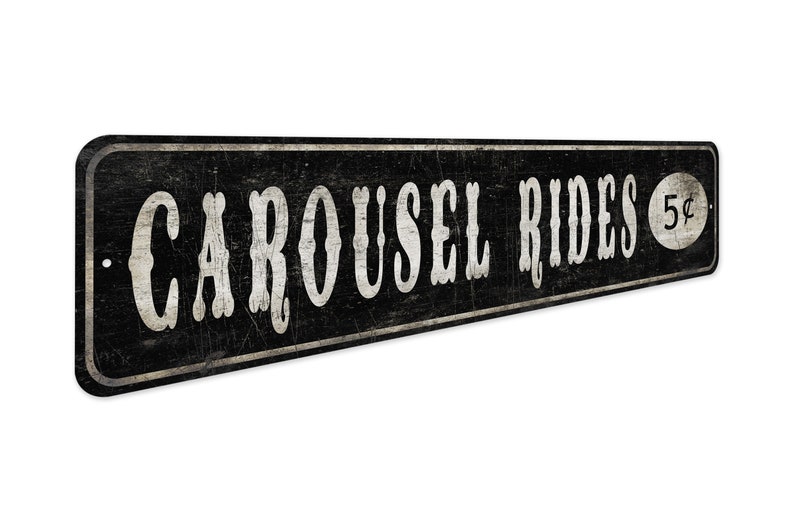 Carousel Ride Sign Custom Carousel Ride Vintage Style Sign - Etsy
