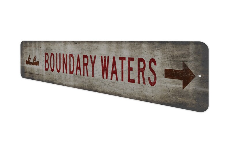 Boundary Waters Arrow Sign Boundary Waters Sign Custom - Etsy