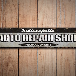 Auto Repair Shop - Repair Shop Decor - Vintage Style Sign - Auto Repair ...
