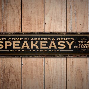 Speakeasy Sign - Rum Runner Sign - Beer Bar - Beer Bar Sign - Beer Bar ...