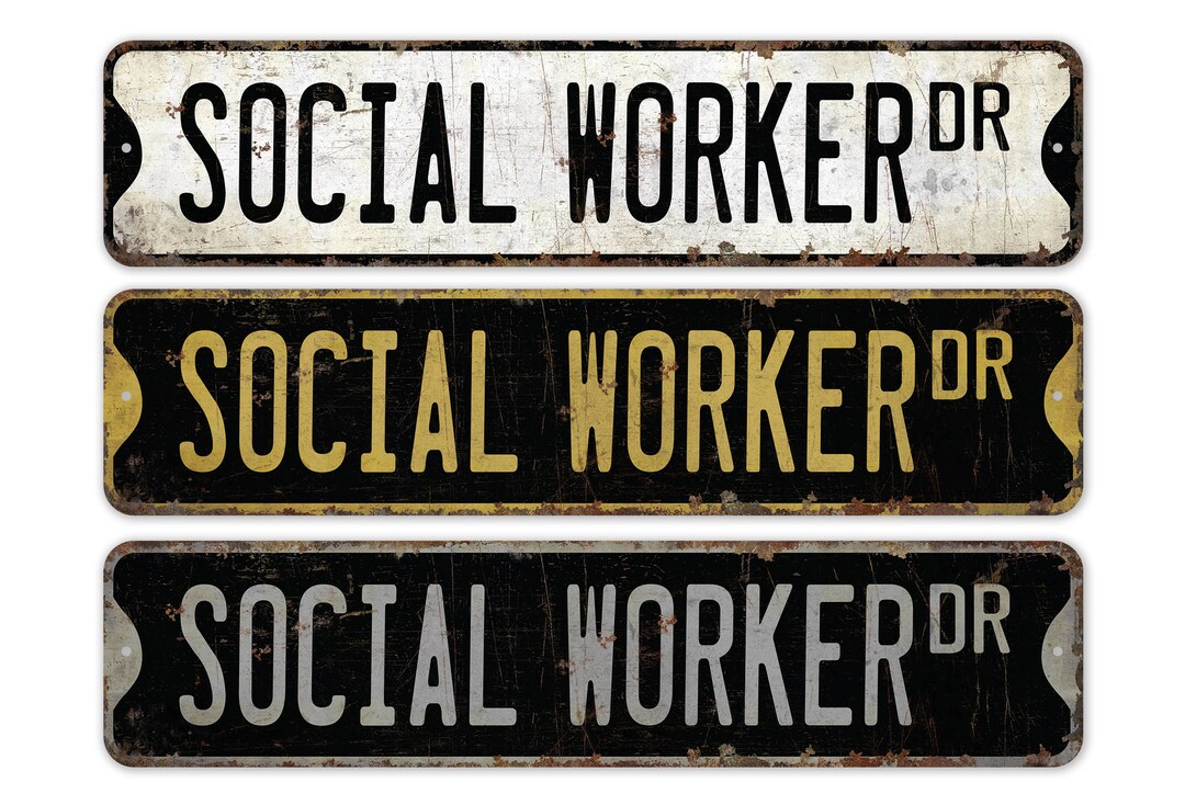 Social Worker - Social Worker Sign - Social Worker Decor - Vintage ...